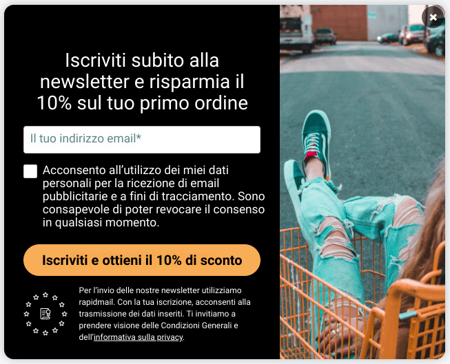Fai crescere la tua mailing list tramite form di iscrizione